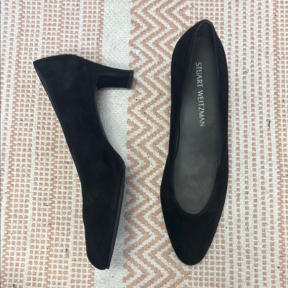 Stuart Weitzman | Shoes | Stuart Weitzman Vida 75 Suede Block Heels Sz ...